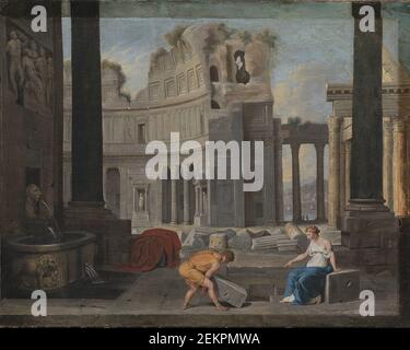 Jean Lemaire Theseus finds his father's weapons with the instruction of ...