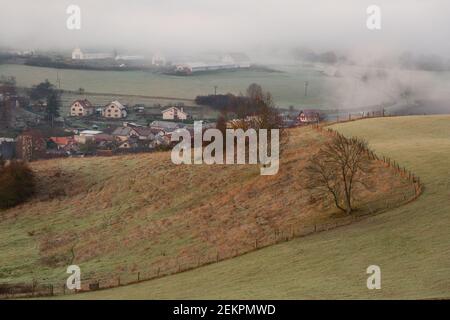 Autumnal rural landscape of Turiec region in northern Slovakia Stock ...