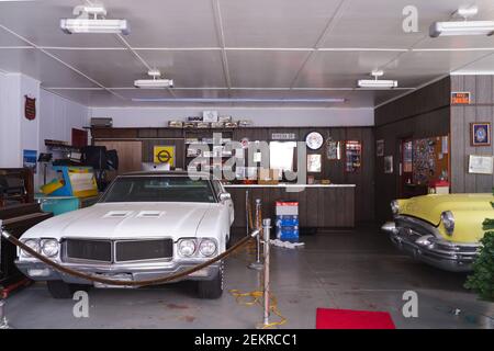 HILLSBOROUGH, NJ --20 FEB 2021- Winter view of the landmark Neshanic ...