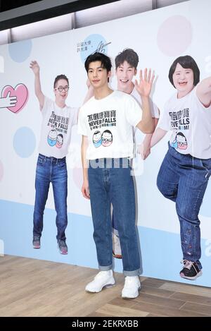Taiwanese actor and model Greg Hsu or Greg han attends a charity event ...