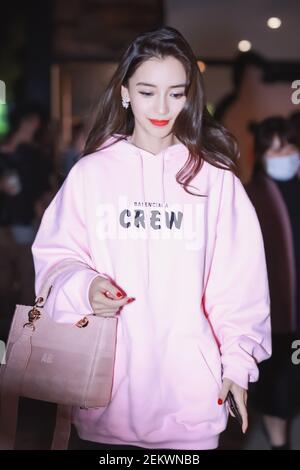 Chinese model, actress, and singer Angela Yeung Wing, better known by ...