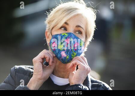 Georgia Tech coach Nell Fortner listens to a question during the ...