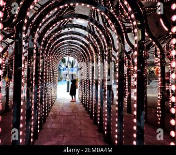 A view of the Covent Garden?s Infinity Chamber that encourages visitors ...