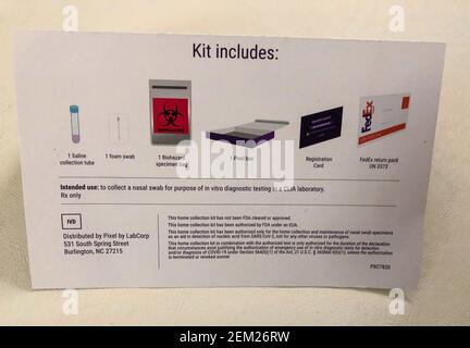 Pixel by Labcorp COVID-19 PCR Test Home Collection Kits are on display ...