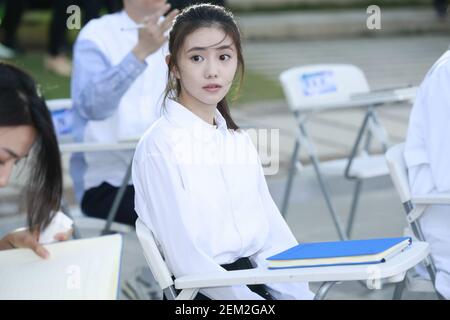 Chinese actress Liu Haocun attends an activity of the 29th Golden ...