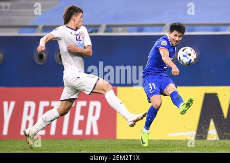 Australian professional footballer Joshua Rawlins of Perth Glory F.C ...