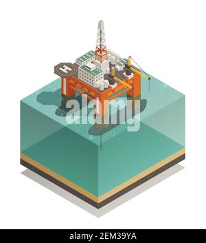 Gas station with petroleum infrastructure facilities isometric ...