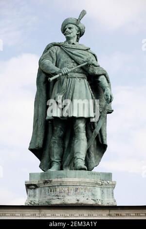 Saint Emeric of Hungary, statue on the altar of Saints Stephen ...