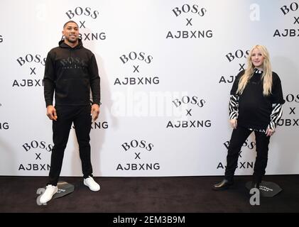 Ellie Goulding at the unveiling of the second BOSS x Anthony Joshua ...