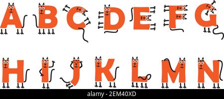 Funny Crazy Alphabet Vector illustration Stock Vector Image & Art - Alamy