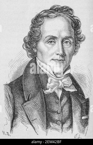 Portrait of Casimir Delavigne Stock Photo - Alamy