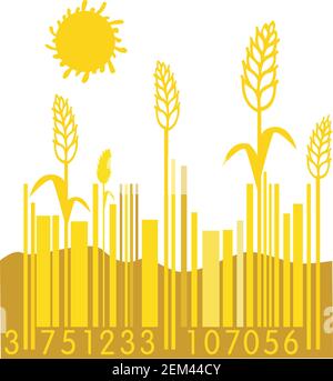 Summer Barcode with sun Stock Vector Image & Art - Alamy