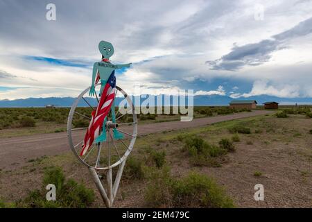 Hooper, Colorado - July 14, 2014: View from the UFO watchtower, near ...
