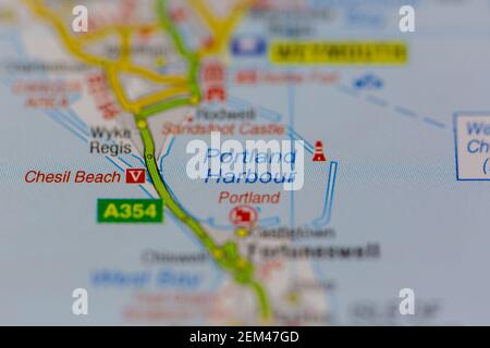 PORTLAND ROAD MAP Stock Photo - Alamy