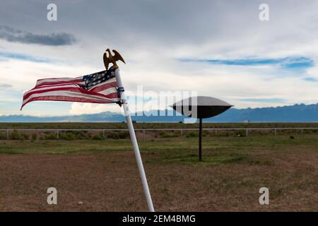 Hooper, Colorado - July 14, 2014: View from the UFO watchtower, near ...