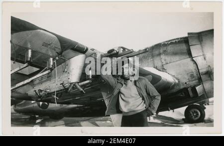 The Republic P-47 Thunderbolt fighter aircraft at the American Museum ...