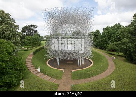 The Hive pavilion is unveiled at Kew Gardens, London. Designed by ...