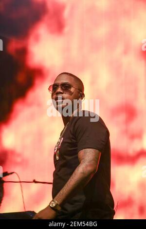 NAS (real name Nasir bin Olu Dara Jones) on day 2 of the 2016 Reading ...