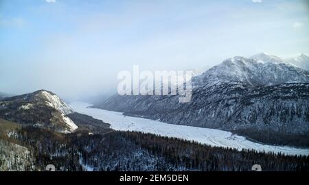 Aerial Alaska. Matanuska River Valley, Alaska Stock Photo - Alamy