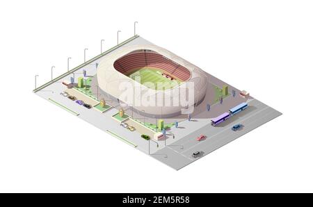 Rugby Gate isometric icon vector illustration Stock Vector Image & Art ...