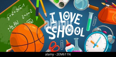 Math class lettering with formulas on a notebook paper Vector Stock ...