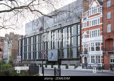 Modernist Architecture Grey Concrete Steel Royal Danish Embassy ...
