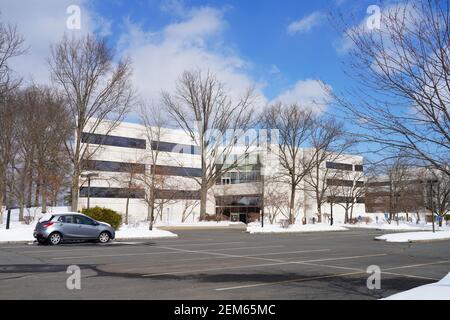 SKILLMAN, NJ -20 FEB 2021- View of a sign with the brand logo of ...