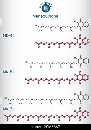 Menatetrenone, menachinon-4, MK-4 molecule. It is vitamin K2 ...