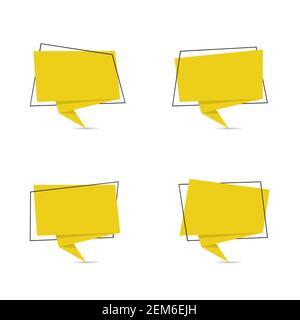 Yellow promo sticker set Stock Vector Image & Art - Alamy