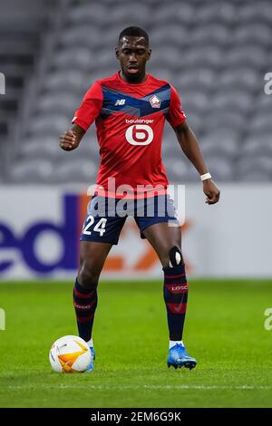 LILLE, FRANCE - FEBRUARY 18: Boubakary Soumare of LOSC Lille during the ...