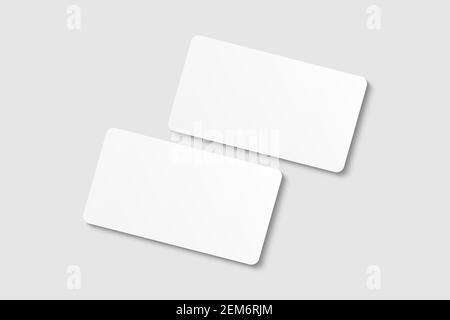 realistic blank business card mockup Stock Photo - Alamy