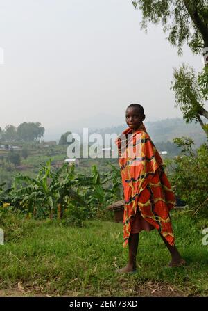 A Rwandan boy in rural Rwanda Stock Photo - Alamy