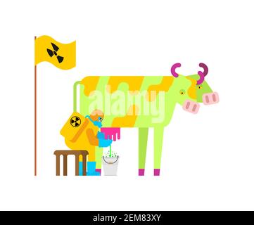 Chemical protection milking Radioactive cow. Radiation and ...