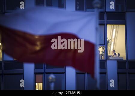 Polish Internal Security Agency ABW logo icon Stock Photo - Alamy