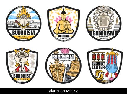 Buddhism religion conch shell symbol, Buddhist sign of Dharma and ...