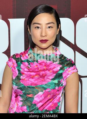 Actress Greta Lee attends the premiere of "Sisters" at the Ziegfeld ...