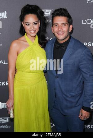 Alyssa Diaz and Gustavo Galindo at the Entertainment Weekly Pre-SAG ...