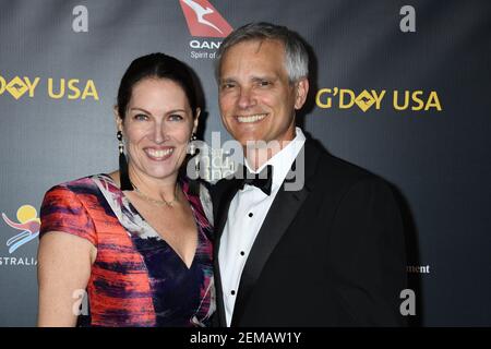 President American Airlines Robert Isom, Amy Isom arrives to the 2019 G ...