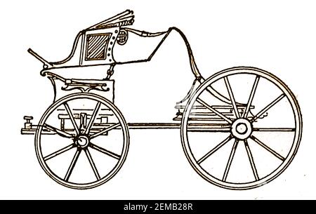 A Phaeton horse drawn carriage in the Deutsches Museum Verkehrszentrum ...