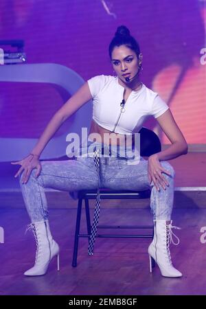 MIAMI, FL - JAN 30: Venezuelan singer Alaya performs her new single ...