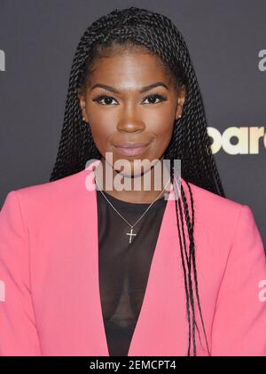 Amber Grimes arrives at the 2019 Billboard Power 100 held at the Avra ...