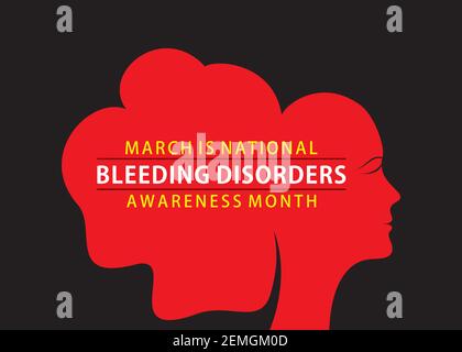 vector illustration of national bleeding disorders awareness month ...