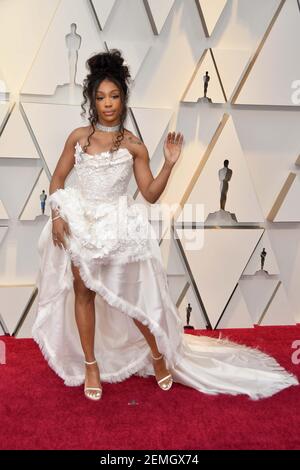SZA walking on the red carpet at the 91st Academy Awards Oscars ...