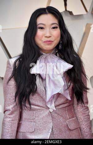 Awkwafina walking on the red carpet at the 91st Academy Awards Oscars ...