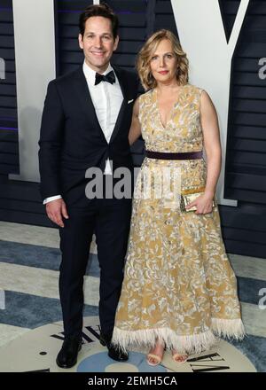 Paul Rudd, posing with his wife Julie Yaeger, his daughter Darby Rudd ...