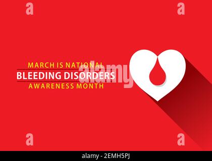 National Bleeding Disorders awareness month. Health awareness concept ...