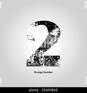 Grunge numbers. Vector illustration Stock Vector Image & Art - Alamy