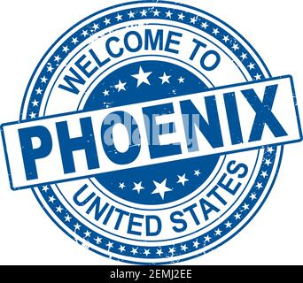 welcome to Phoenix stamp Stock Vector Image & Art - Alamy