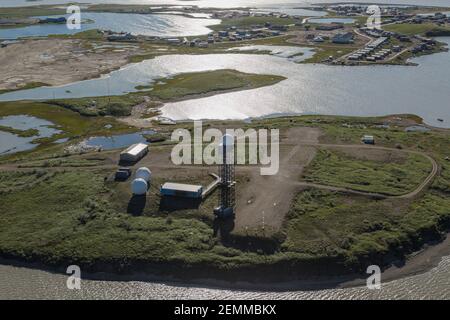Abandoned buildings of the Distant Early Warning (DEW) Line in the ...