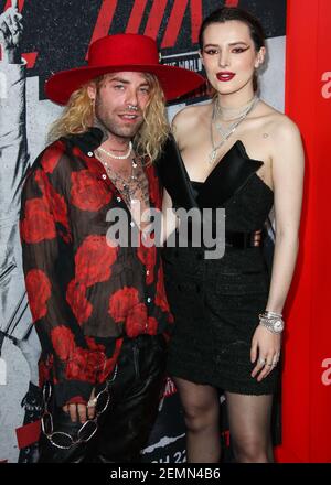 Mod Sun and Bella Thorne arriving at the 'Assassination Nation' Los ...